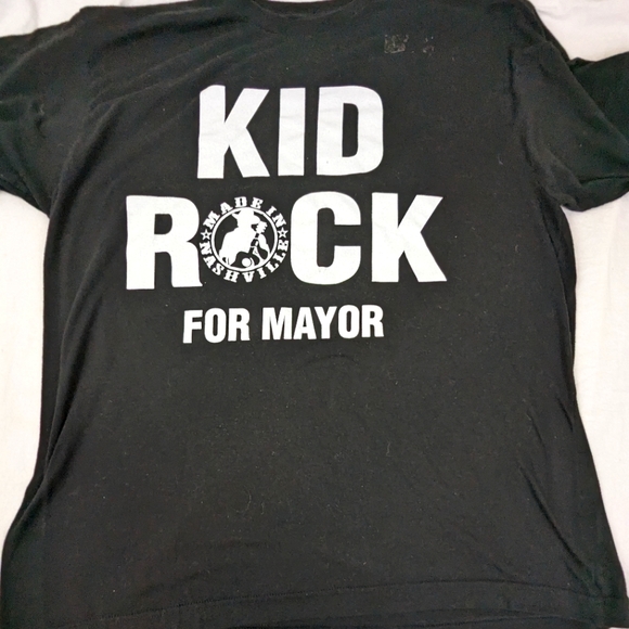 Kid Rock | Shirts | Kid Rock For Mayor Black Tee Xl | Poshmark